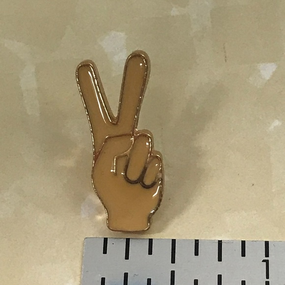 Jewelry | Peace Sign Hand Enamel Pin Brooch Backpack Pin | Poshmark